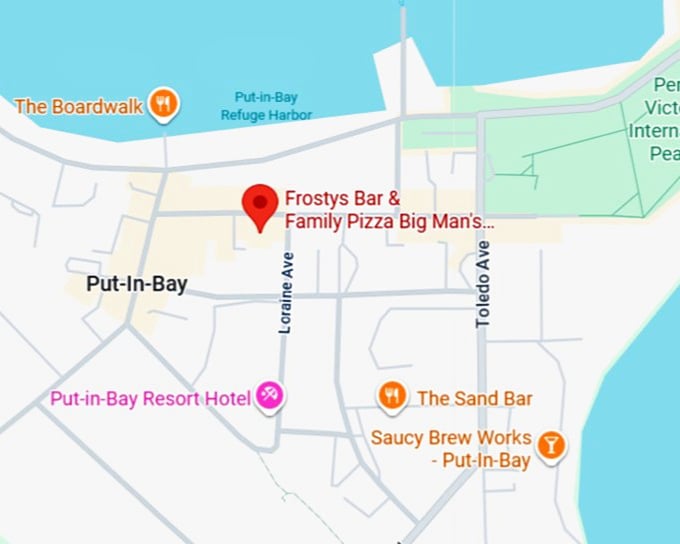 16. frostys bar & family pizza big man's burrito stand map