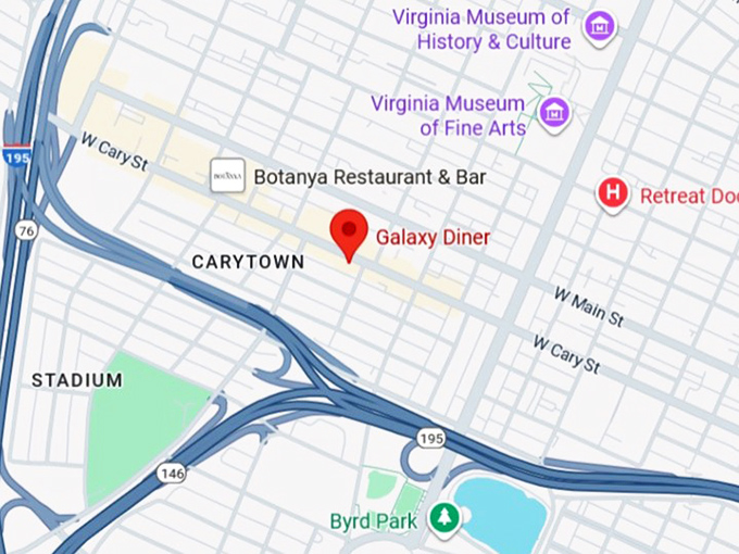 16. galaxy diner map