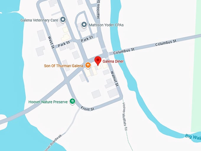 16. galena diner map