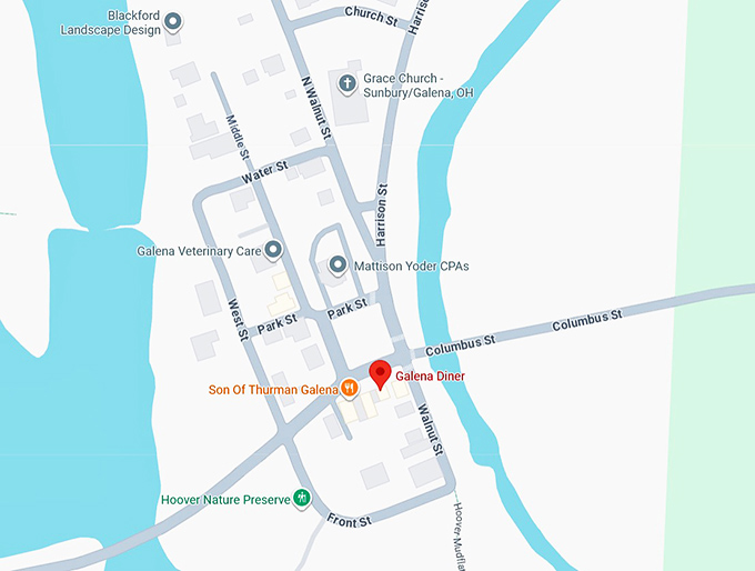 16. galena diner map