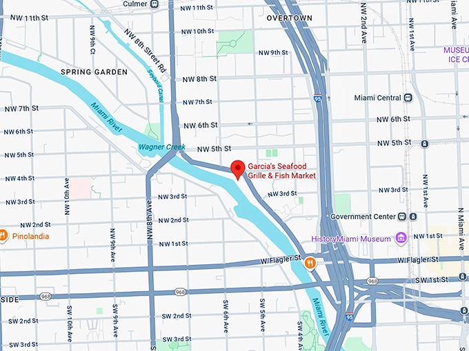 16. garcia's seafood grille & fish market map