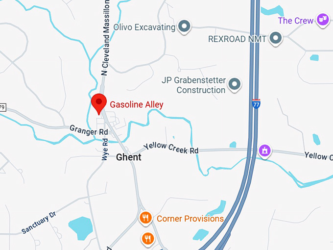 16. gasoline alley map