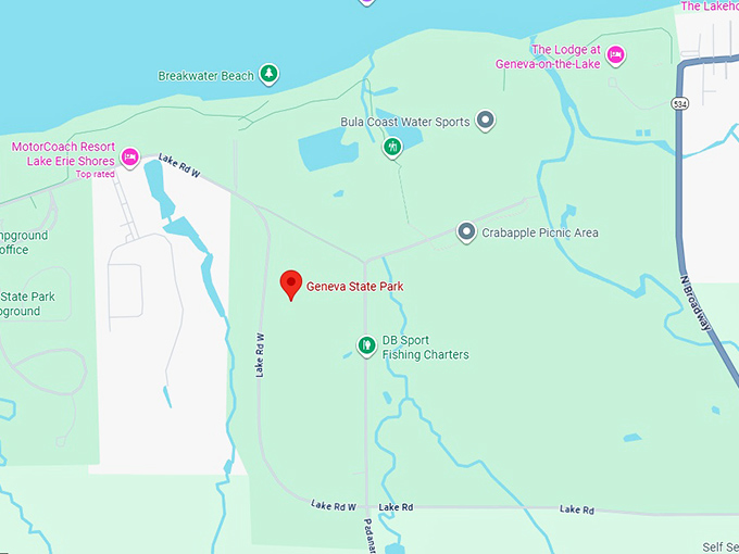 16. geneva state park map