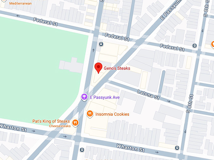 16. geno's steaks map