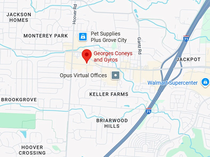 16. georges coneys and gyros map