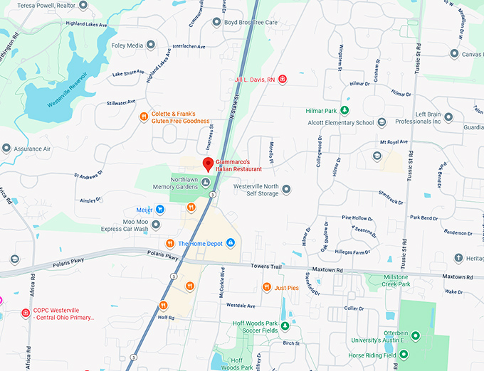 16. giammarco&rsquo;s italian restaurant map