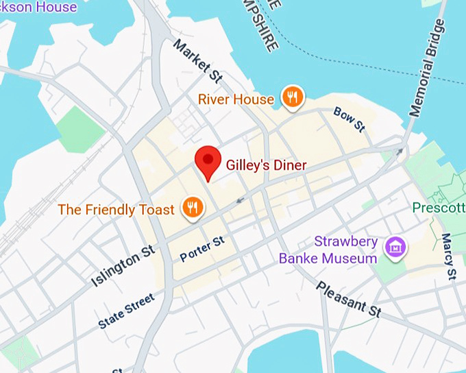 16. gilley&rsquo;s diner map
