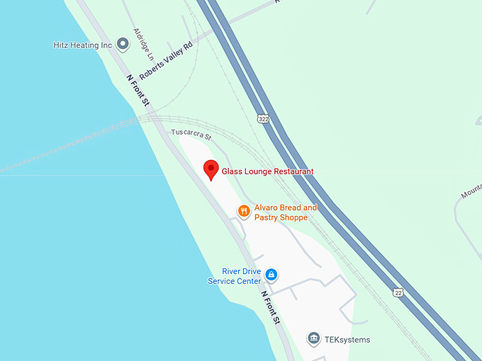 16. glass lounge restaurant map