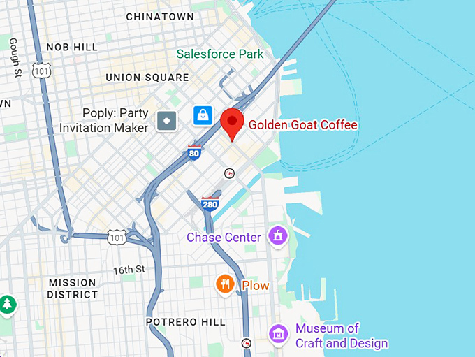 golden goat coffee map