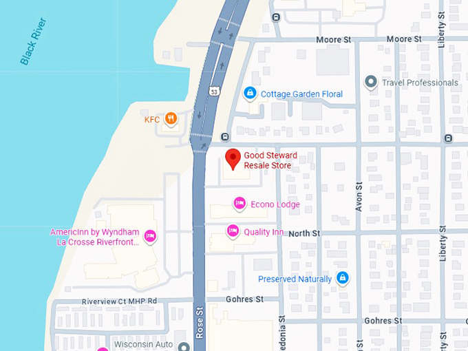 16. good steward resale store map