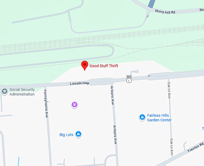 16. good stuff thrift map