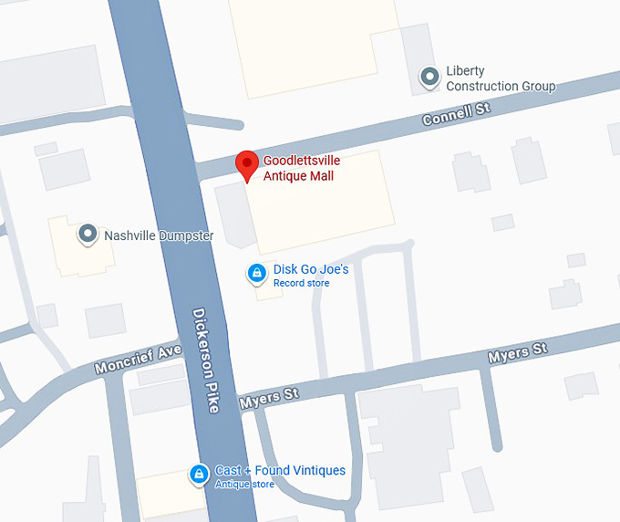 16. goodlettsville antique mall map