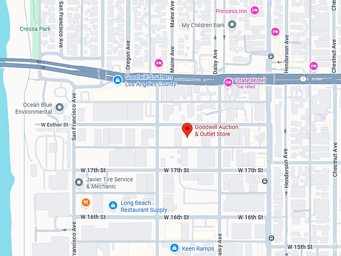 16. goodwill auction & outlet store map