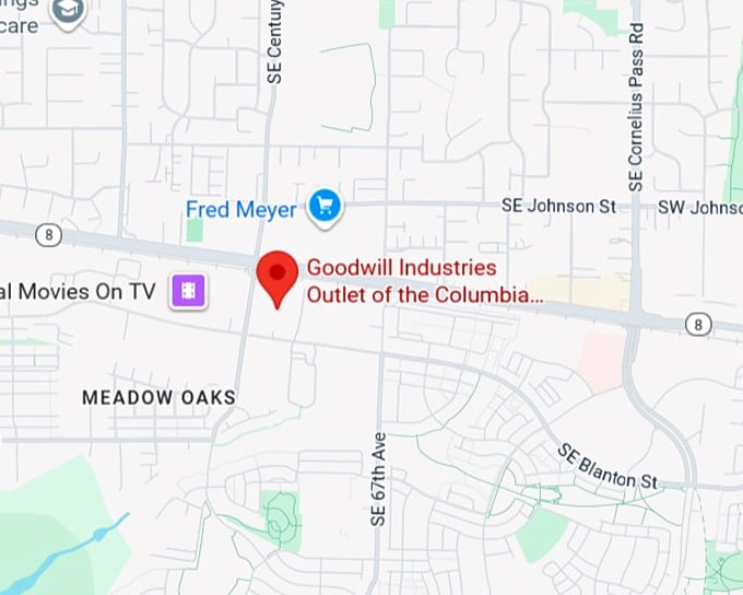 16. goodwill industries outlet of the columbia willamette (2920 se century blvd) map