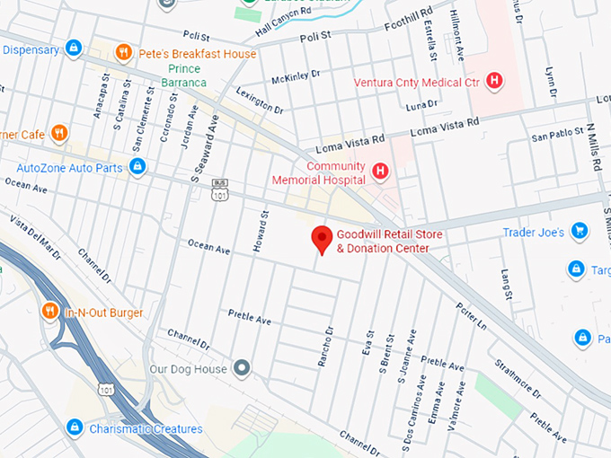 16. goodwill retail store & donation center map