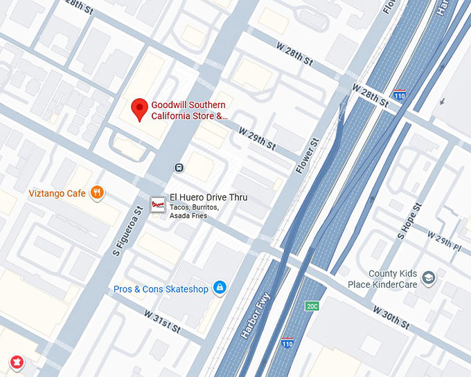 16. goodwill southern california store & donation center (2823 s figueroa st) map