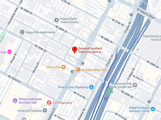 16. goodwill southern california store & donation center map