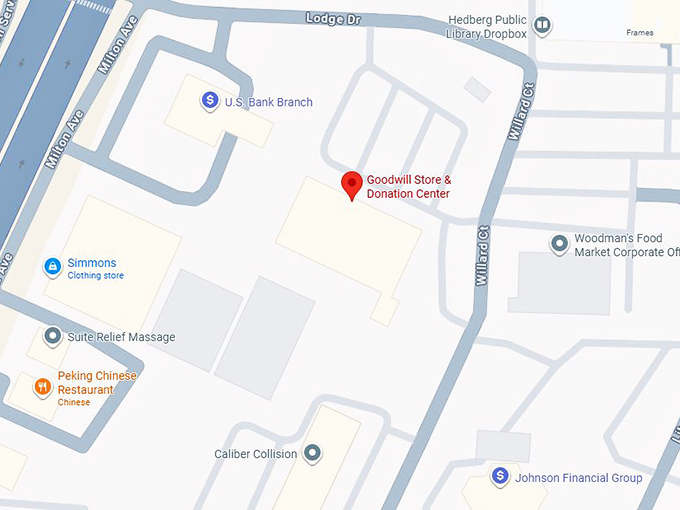 16. goodwill store & donation center map