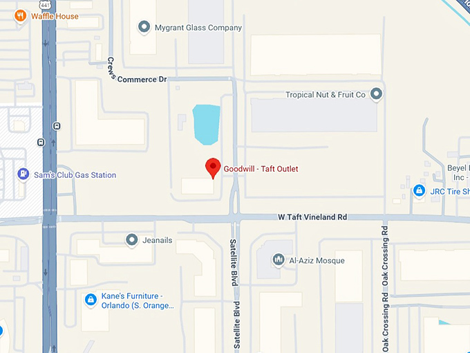 16. goodwill taft outlet map