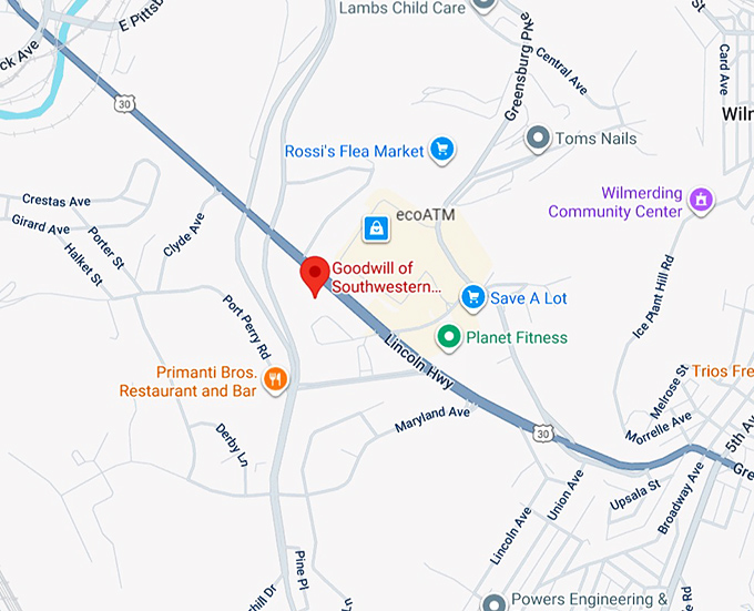 16. goodwill of southwestern pennsylvania map