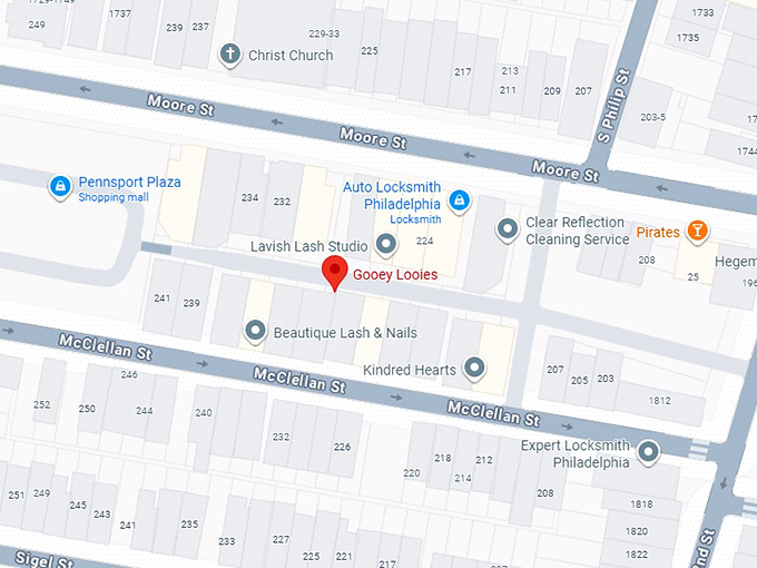 16. gooey looie&rsquo;s philadelphia map