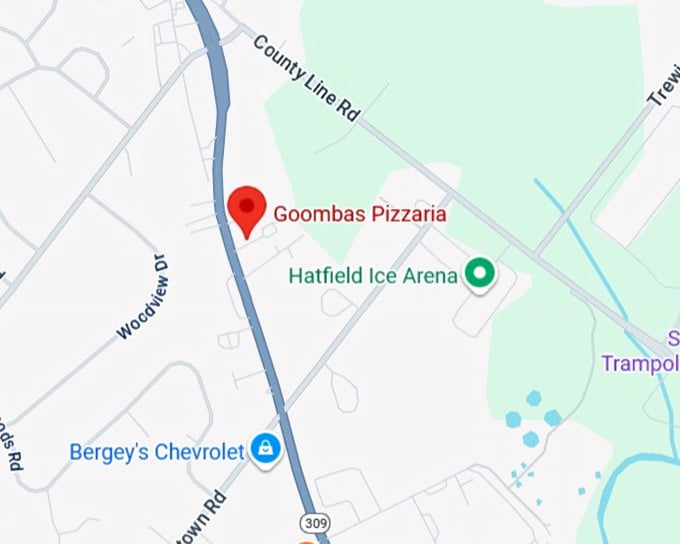 16. goombas pizzaria map