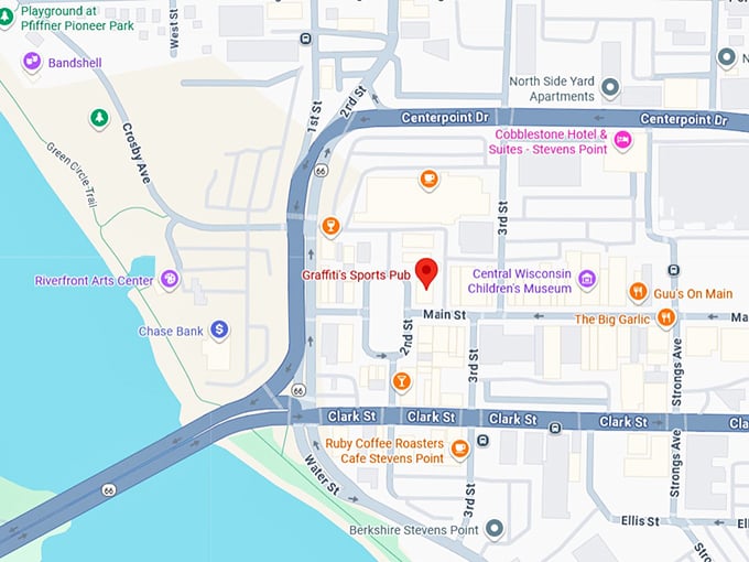 16. graffitti&rsquo;s sports pub map