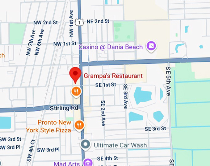 16. grampa's restaurant map