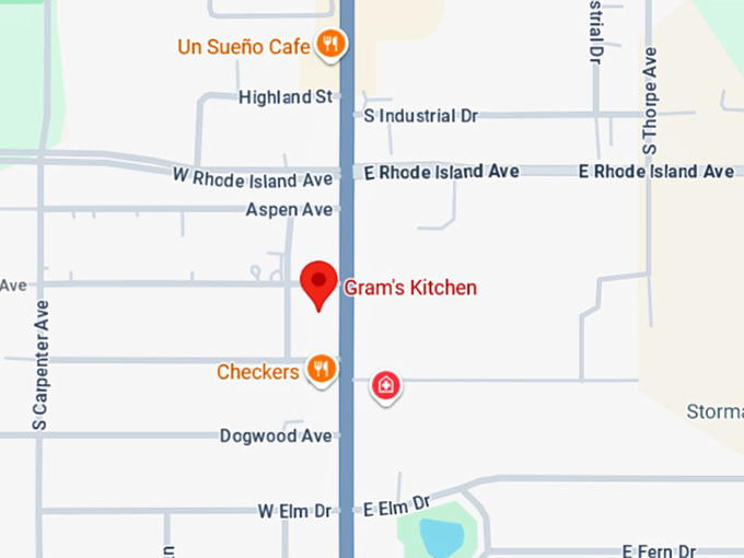 16. gram's kitchen map