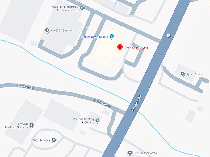 16. grand antique mall map