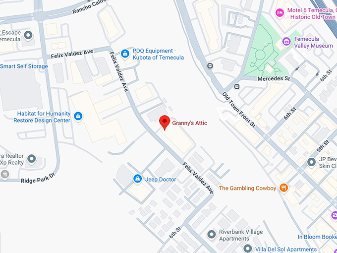 16. granny's attic map