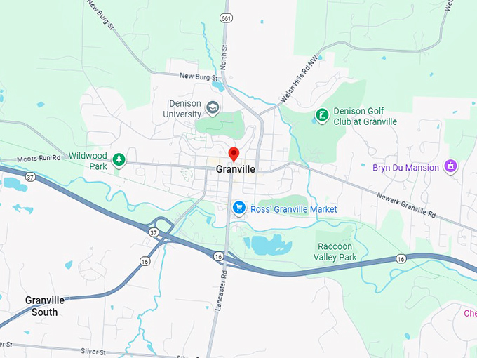 16. granville, ohio map