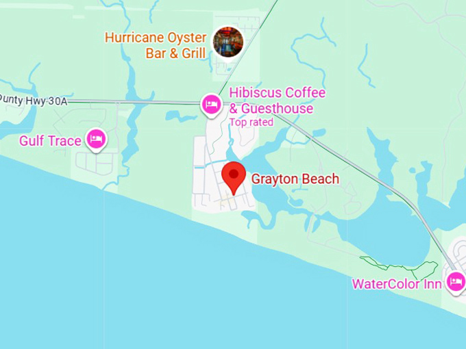 16. grayton beach, fl map