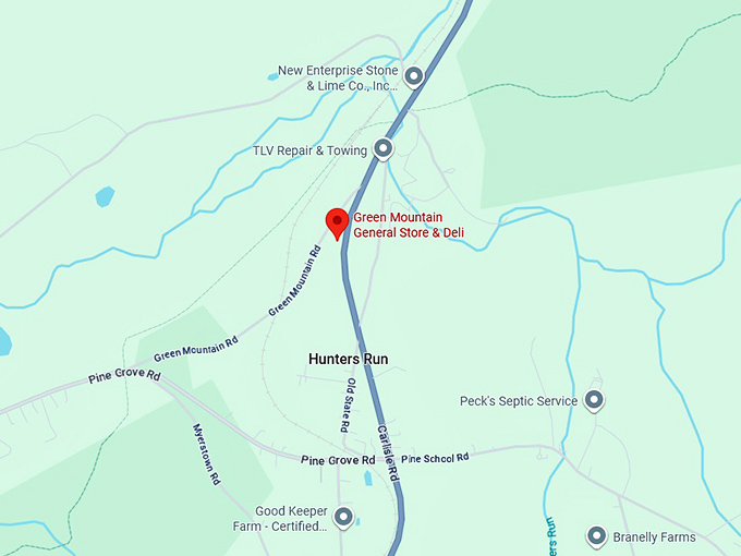 16. green mountain general store & deli map