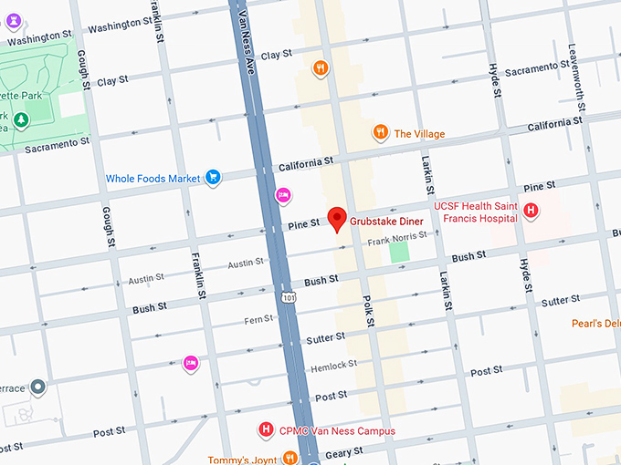 16. grubstake diner map