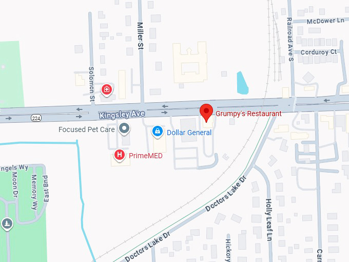 16. grumpy's restaurant map