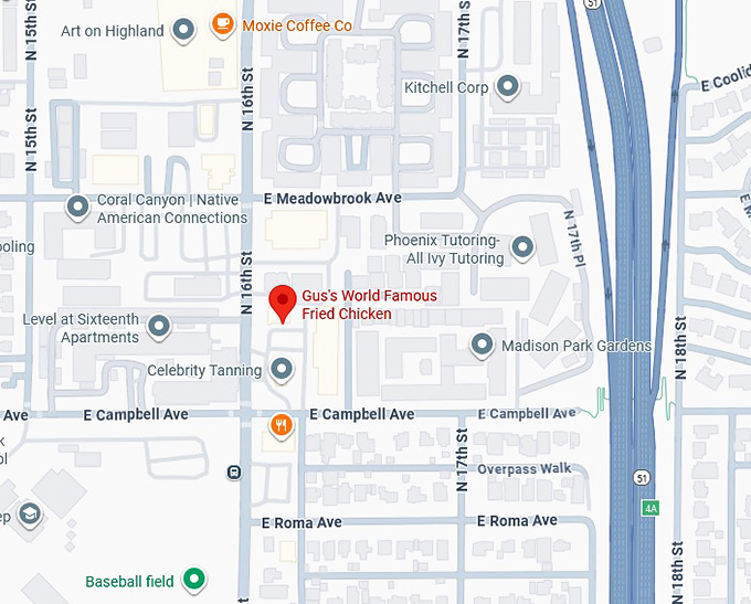 16. gus's world famous fried chicken map