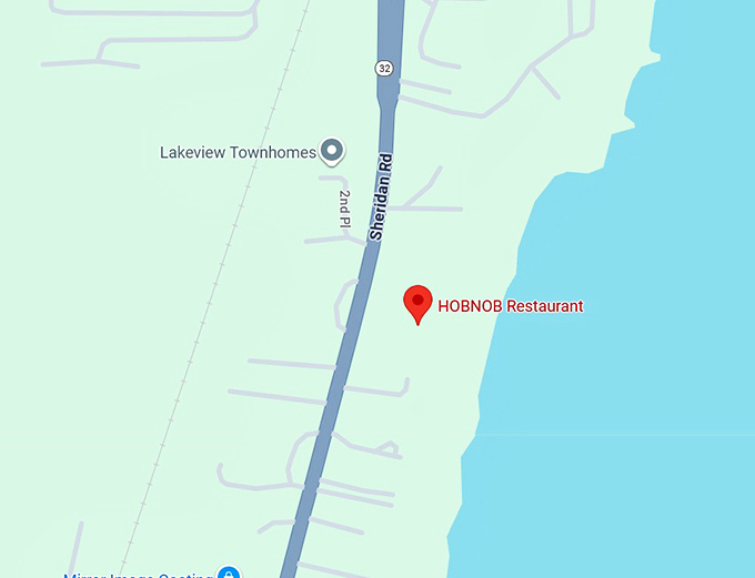 16. hobnob restaurant map