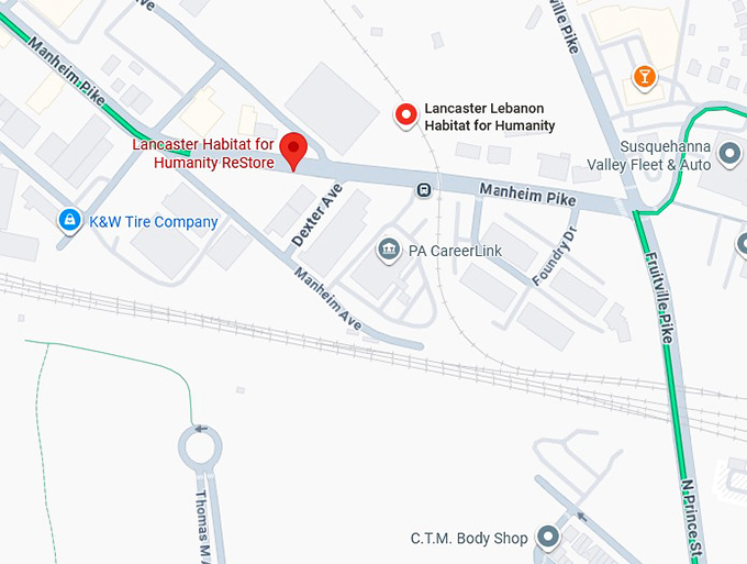 16. habitat for humanity re store map