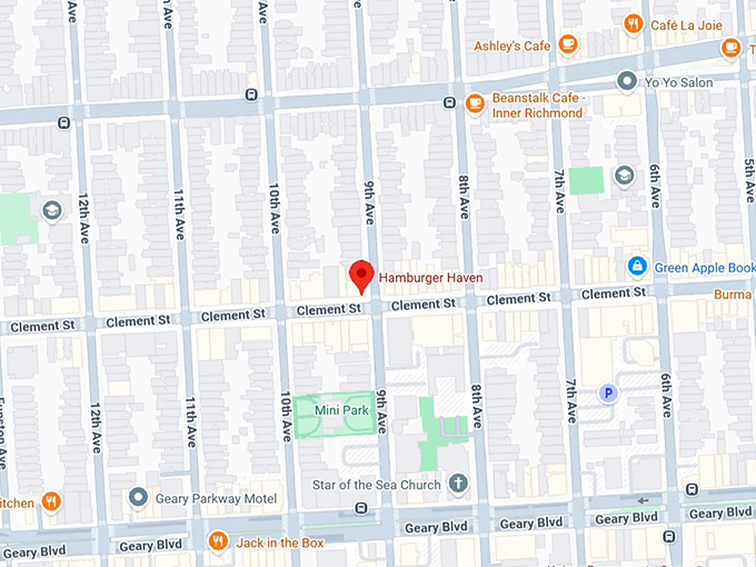 16. hamburger haven map