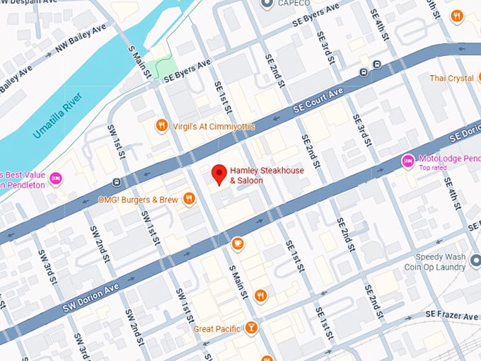 16. hamley steakhouse & saloon map