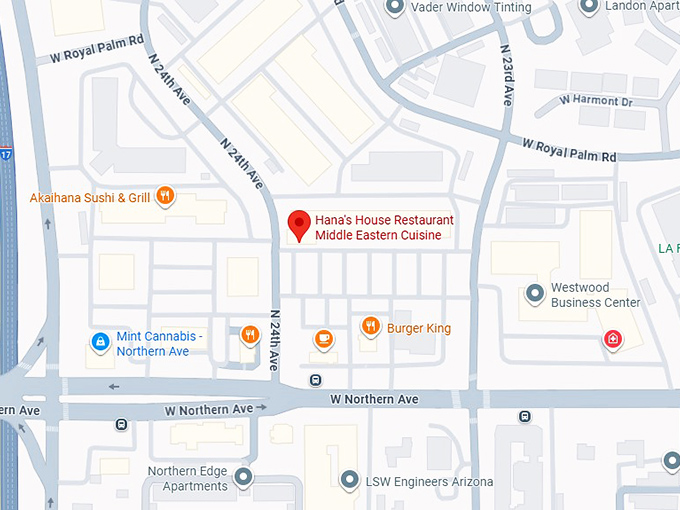 16. hana's house restaurant middle eastern cuisine map
