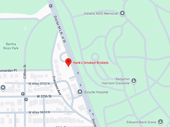 16. hank's smoked briskets map