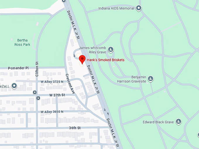 16. hank's smoked briskets map