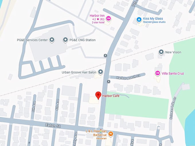 16. harbor cafe map
