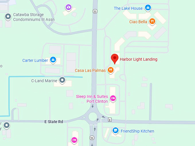 16. harbor light landing map