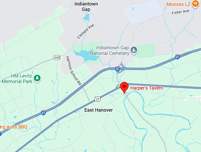 harper&rsquo;s tavern map