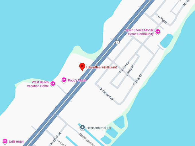 16. harriette's restaurant map