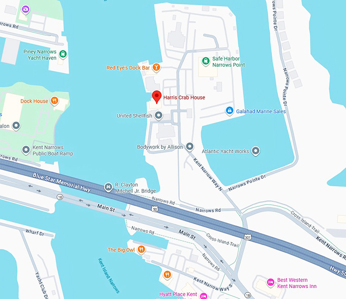 16. harris crab house map