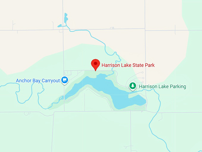 harrison lake state park map